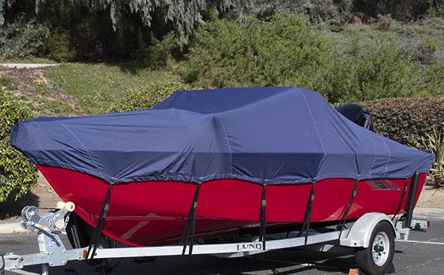 Boat Covers for BAY BOAT - Rounded Bow, Center Console, Low or No Bow Rails