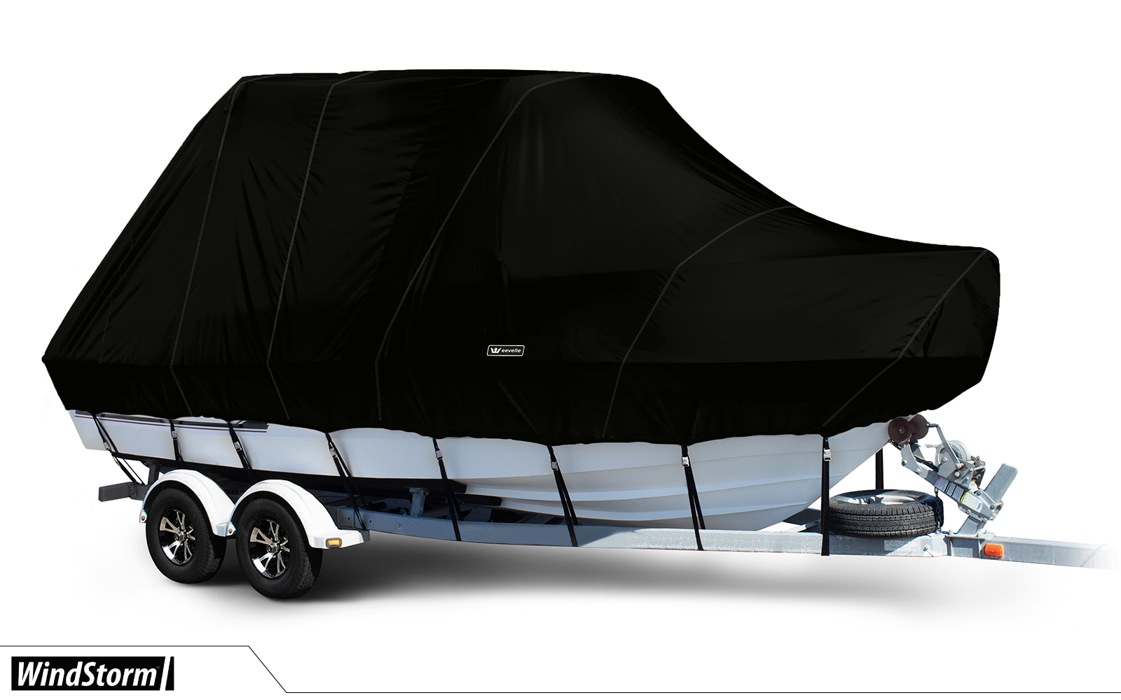 WindStorm Boat Cover for BAY BOAT - Rounded Bow, Center Console, T-Top ...