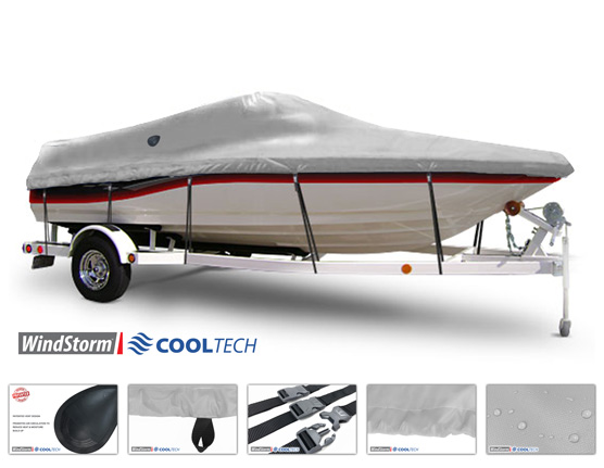 Boat Covers for FISH & SKI - Walk Thru Windshield