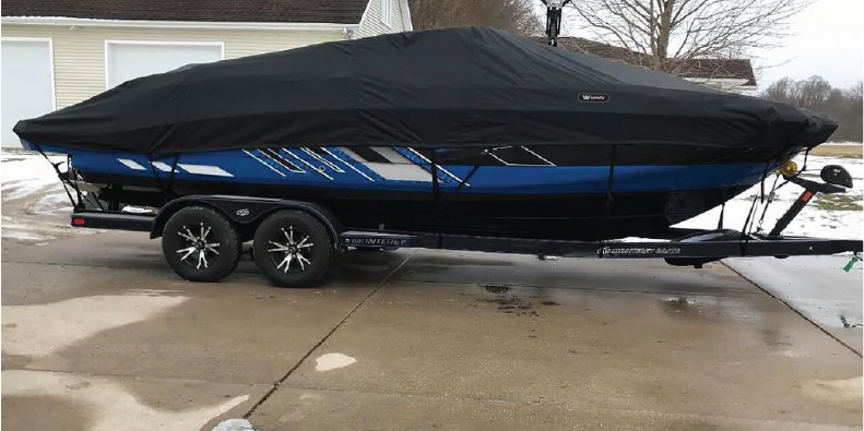 WindStorm Boat Cover for DECK BOAT - Walk Thru Windshield Fits 20'6 ...